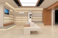 China Bright Light Oak Ladies Business Casual Wear Shop Layout Design for sale