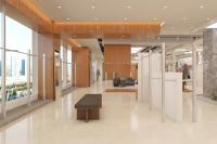 China Bright Light Oak Ladies Business Casual Wear Shop Layout Design for sale
