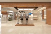 China Bright Light Oak Ladies Business Casual Wear Shop Layout Design for sale