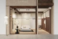 China Dark Walnut Wabi Women Clothing Store Interior Design | Minimal Neutral Ladies Wear Full Shop Layout for sale