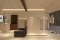 China Full Travertine Light Minimal Women Clothing Store Interior Design for sale