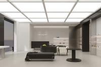 China Modern Black White Minimal Casual Shoe Shop Layout Design for sale