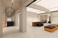China ream Arch Minimal Women Clothing Store Interior Design | Warm Neutral Ladies Garment Full Shop Layout for sale