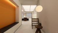 China ream Arch Minimal Women Clothing Store Interior Design | Warm Neutral Ladies Garment Full Shop Layout for sale