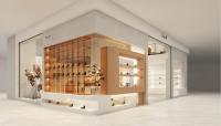 China Warm Pure White Minimal Daily Sneaker Boutique Layout Design for sale