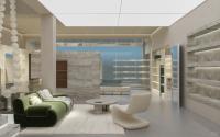 China Warm Neutral Natural Texture Ladies Shoe Shop Design | Minimal Footwear Store Layout for sale