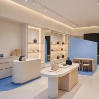 China MDF Metal Showcase Luxury Powder Coated OEM Furniture Wall Showcase for sale