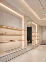 China MDF Metal Showcase Luxury Powder Coated OEM Furniture Wall Showcase for sale