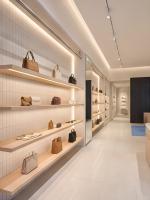 China MDF Metal Showcase Luxury Powder Coated OEM Furniture Wall Showcase for sale