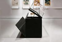 China Hydraulic Lift Museum Display Cabinet with Anti-UV Glass and Lockable Hidden Storage for Art Exhibits for sale