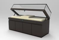 China Sealed Museum Display Case With UV-Blocking Glass And Adjustable LED Light For Gallery Exhibits for sale