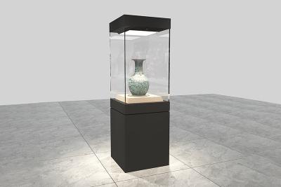 China Linen Liner Museum Display Showcase 3D Design Dampproof Museum Display Pedestal for sale