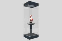 China Custom Tall Museum Exhibit Glass Display Cases Museum Display Tower for sale