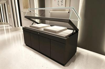 China Horizontal Sealed Relic Display Case Silent Lifting Customized Size Showcase for sale