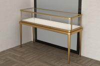 China Custom Modern Jewelry Display Furniture, Combined Glass Showcase, Metal Frame, Velvet Liner For Jewelry Boutique for sale