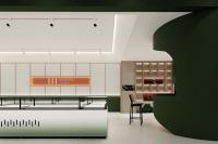 China New Chinese Style Curved Jewelry Showcase with One-Stop Customization Service for Jade Retail Stores for sale