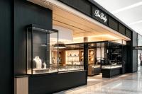 China Custom Modern Classic Light-Luxury Jewelry Showroom Boutique with One-Stop Full-Store Solution and Ultra-Clear Tempered Glass for sale