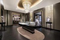 China Art-Deco Style Jewelry Boutique with Full-Store Custom Curved Showcase for sale
