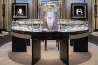 China Art-Deco Style Jewelry Boutique with Full-Store Custom Curved Showcase for sale