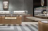 China Full-Store Customization Modern Minimalist Style Jewelry Showroom with Ultra-Clear Tempered Glass Displays for sale