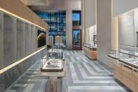China Full-Store Customization Modern Minimalist Style Jewelry Showroom with Ultra-Clear Tempered Glass Displays for sale