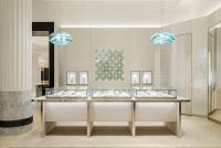 China Neo-Classical Luxury Jewelry Showroom with Full-Store Customization and Marble & Polished Metal Display for sale