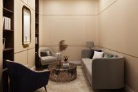 China French Neo-Luxury Jewelry Showroom with Glass Showcase Brass Trim and Complete Turnkey Solution for sale