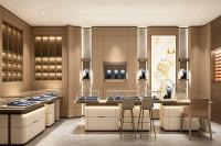 China Luxury Fine‑Jewelry Retail Fit‑Out, Modern New‑Chinese Boutique, Recessed Wall Display Niches, Ultra‑Clear Glass Showcase, Complete Store Fixture Solution for sale