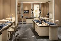 China Luxury Fine‑Jewelry Retail Fit‑Out, Modern New‑Chinese Boutique, Recessed Wall Display Niches, Ultra‑Clear Glass Showcase, Complete Store Fixture Solution for sale