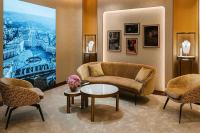 China Italian-Style Luxury Jewelry Showroom with Full-Store Custom Brass Frame Display Boutique for sale