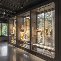 China Custom Modular Combined Museum Wall Display Case With Built‑in Table Vitrines for Archaeological Artifacts & Heritage Exhibits for sale