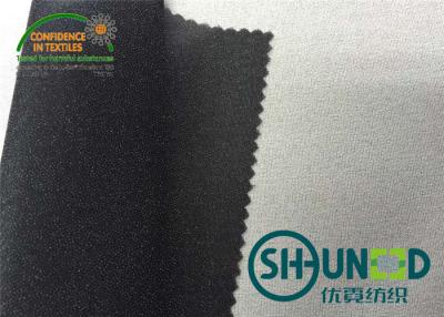 China Double Dot PA Coating Fusible Woven Interlining Soft Handfeeling P2030 Elastic for sale