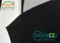 China Black Woven Interlining Fabrics ( Etretelas ) With Double Dot PA Coating for sale