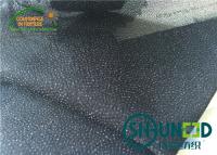 China Double Dot PA + PES Fusible Interlining Fabric Black C5032Q Stretch Drapery for sale