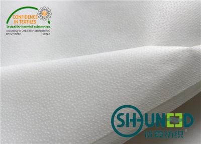 China Nonwoven Thermal Bond Interlining / Double Dot Fusible / 100% Polyester for sale
