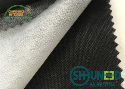 China 50% Polyester , 50% Nylon Base Cloth And Paste Dot Nonwoven Interlining For Garment for sale