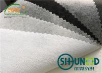 China Interfacing Fabrics Fusible Non Woven Interlining With Double Dot PA Coating for sale