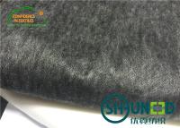 China Silicon Strong Fusible Non Woven Interlining Black For Fused Fabric for sale