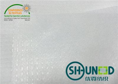 China Silicon Non Woven Interlining 50% Polyester Fused Fabric For Embroidery for sale