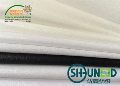China Collar Fusable Interfacing With 100% Cotton Base Fabric , Cotton Interlining for sale