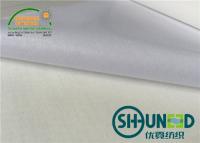 China Hard Handfeeling Cotton Fusible Interlining with Flat Coating and HDPE Adhesive Woven Interfacing for sale