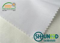 China White Cotton Interlining With Hard Handfeeling , Interfacing Material for sale