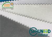 China Hard Handfeeling Cotton Fusible Interlining with Flat Coating and HDPE Adhesive Woven Interfacing for sale