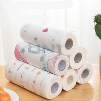 China 30gsm Disposable Printing Spunlace Non Woven Fabric For Rag Roll for sale