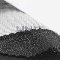 China Black Color Woven Interlining Napping PA Adhesive Tricot Interlining For Suit And Jacket for sale