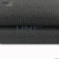 China Black Color Woven Interlining Napping PA Adhesive Tricot Interlining For Suit And Jacket for sale
