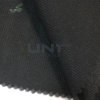 China Black Color Woven Interlining Napping PA Adhesive Tricot Interlining For Suit And Jacket for sale