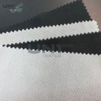 China Black Color Woven Interlining Napping PA Adhesive Tricot Interlining For Suit And Jacket for sale