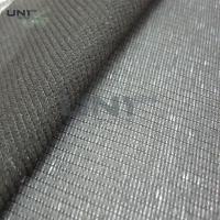 China Black Color Woven Interlining Napping PA Adhesive Tricot Interlining For Suit And Jacket for sale