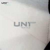 China 100% Cotton Shrink-Resistant Water Soluble Cotton Fusible Interlining Woven Fusible Lining for Shirt Collar for sale